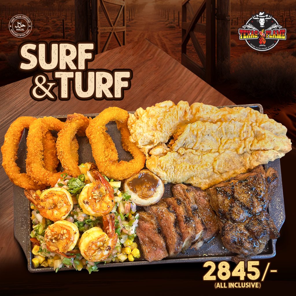 Dhaka Ablaze with Surf and Turf Steak Extravaganza