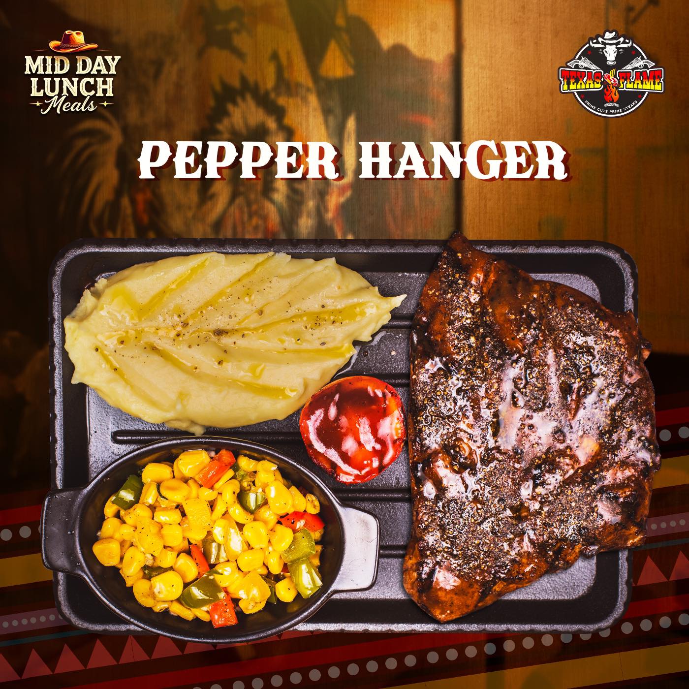 Exclusive Pepper Hanger Steak